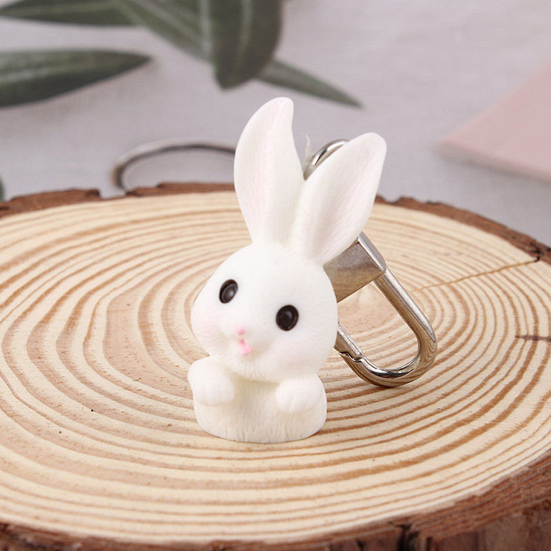 超萌可爱小兔子钥匙扣闺蜜情侣配饰汽车钥匙链书包挂饰小饰品挂件-阿里巴巴