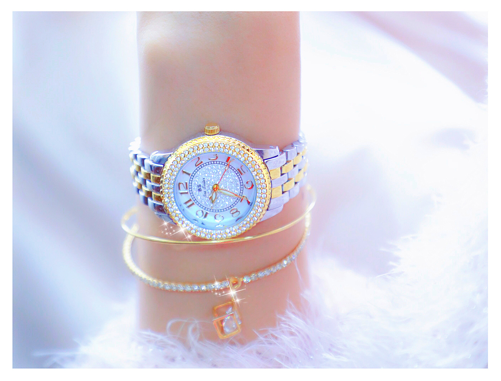 BS新款热销手表厂家直销外贸欧美经典阿拉伯数字刻度女表FA1680-阿里巴巴