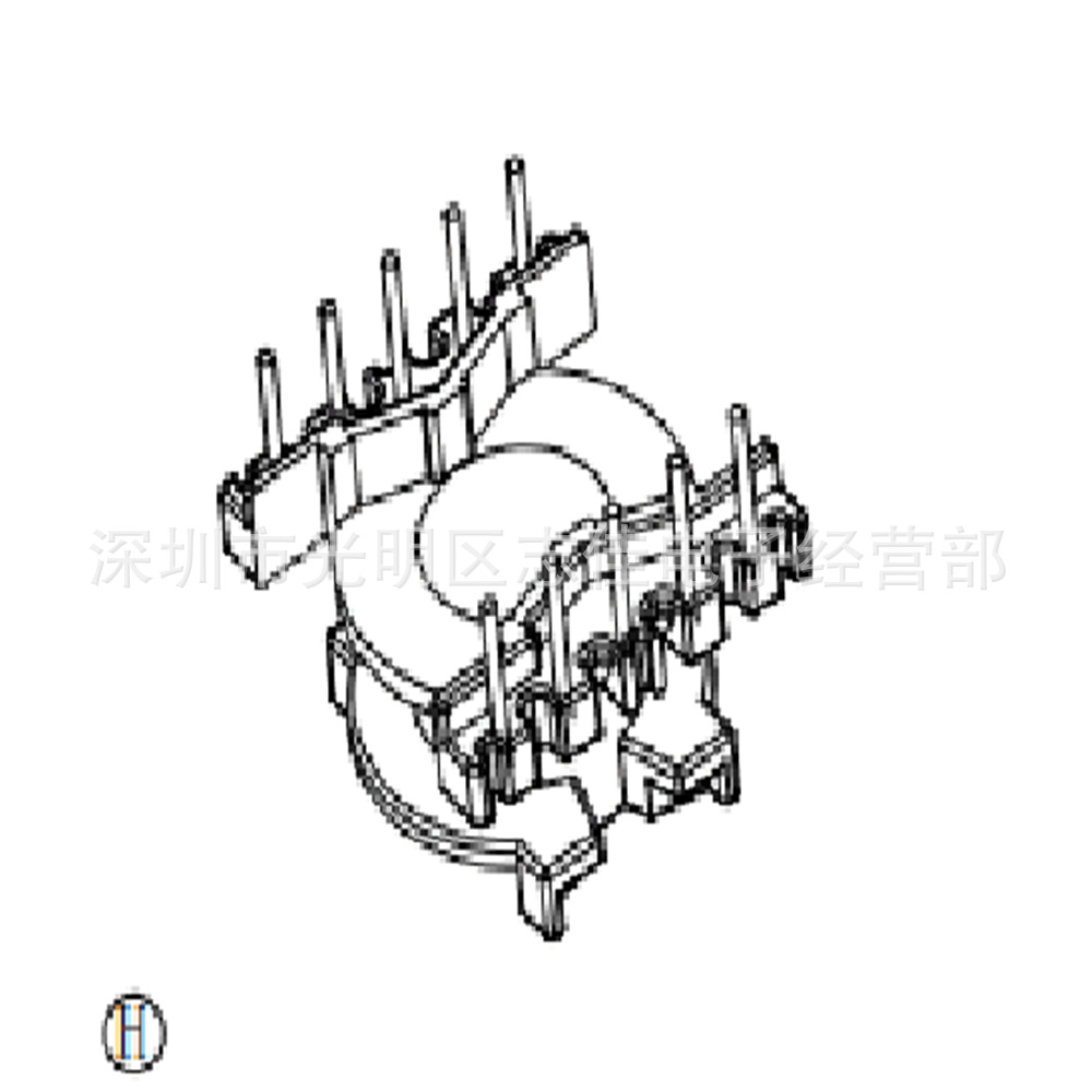 PQ2014变压器骨架PQ2014通讯骨架电源骨架立式5+5针骨架-阿里巴巴