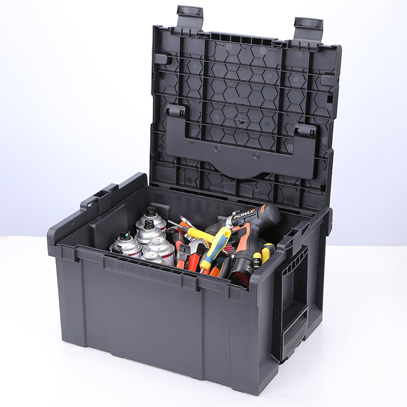 BORY塑料工具收纳箱 车用堆叠组合式多层大号手提塑料工具箱批发-阿里巴巴