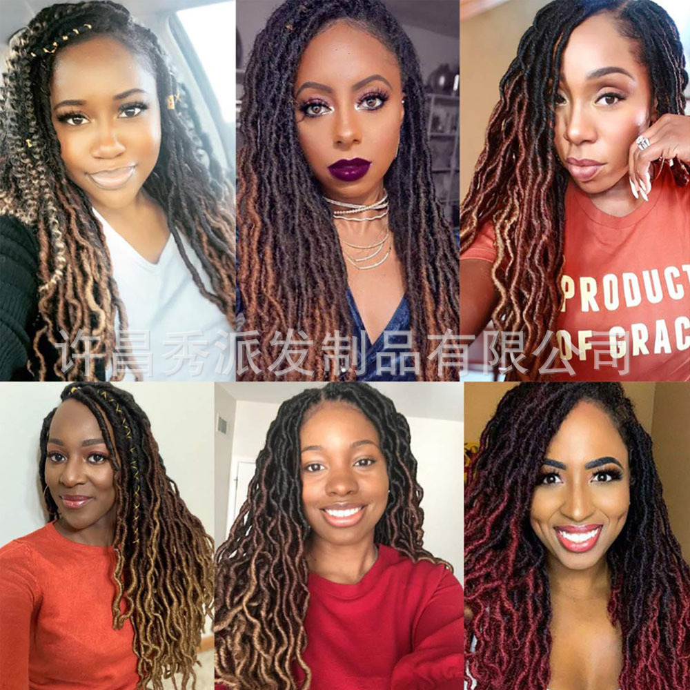 Goddess Faux Locs Straight Gypsy Locs Hair-阿里巴巴