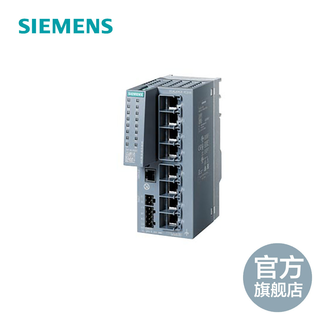 SCALANCE XC208 可管理层面 2 IE 交换机； IEC 62443-4-2 认证； 8x 10/100 Mbit/s RJ45 ...