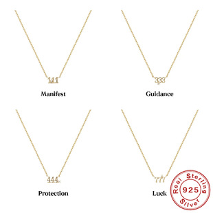 创意S925纯银ins风天使数字777镶钻锁骨项链欧美热销气质锁骨链-阿里巴巴