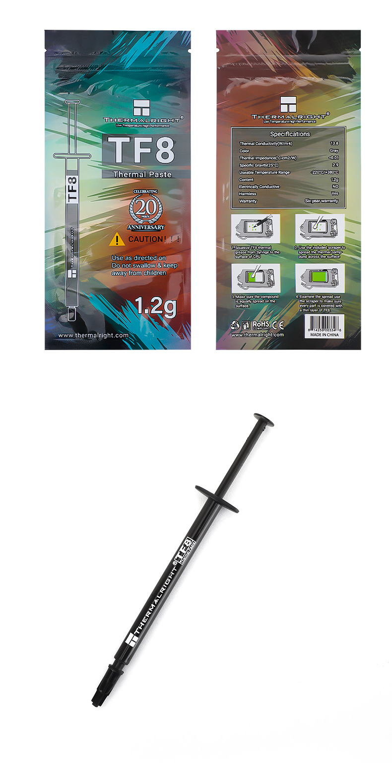 利民 TF8/TF9导热硅脂导热系数13.8 电脑CPU显卡笔记本通用散热膏-阿里巴巴