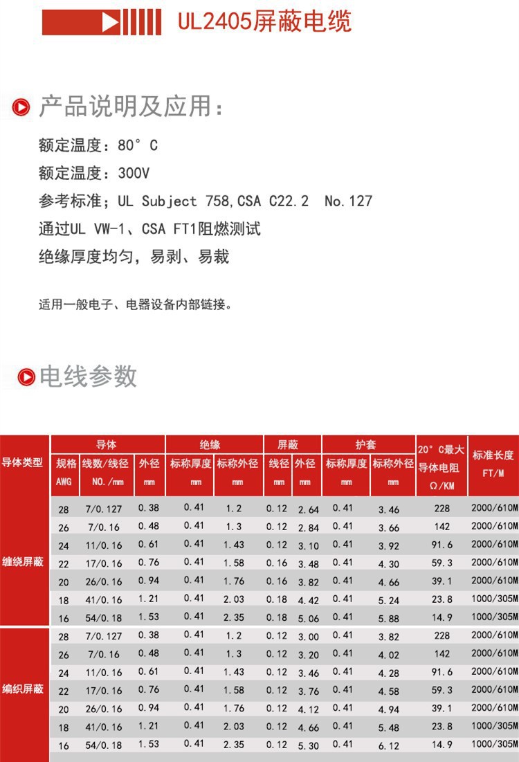 UL2405电子线 缠绕屏蔽 耐温特种电缆-阿里巴巴