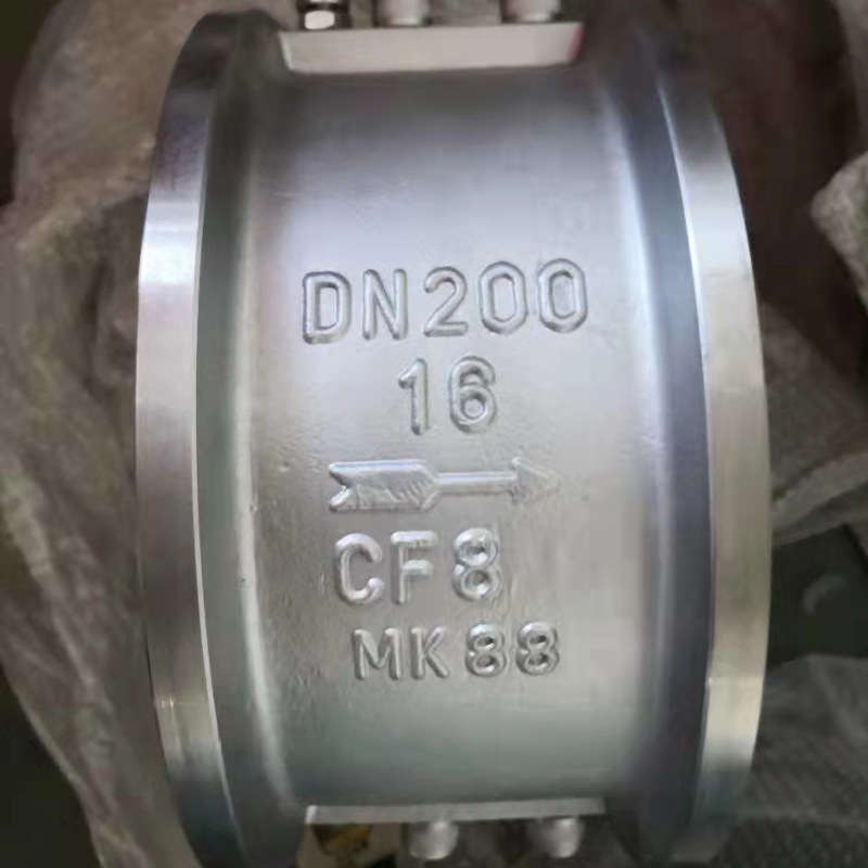 H76W-16P 不锈钢304对夹式止回阀 蝶型双瓣式逆止阀工厂批发DN40-阿里巴巴