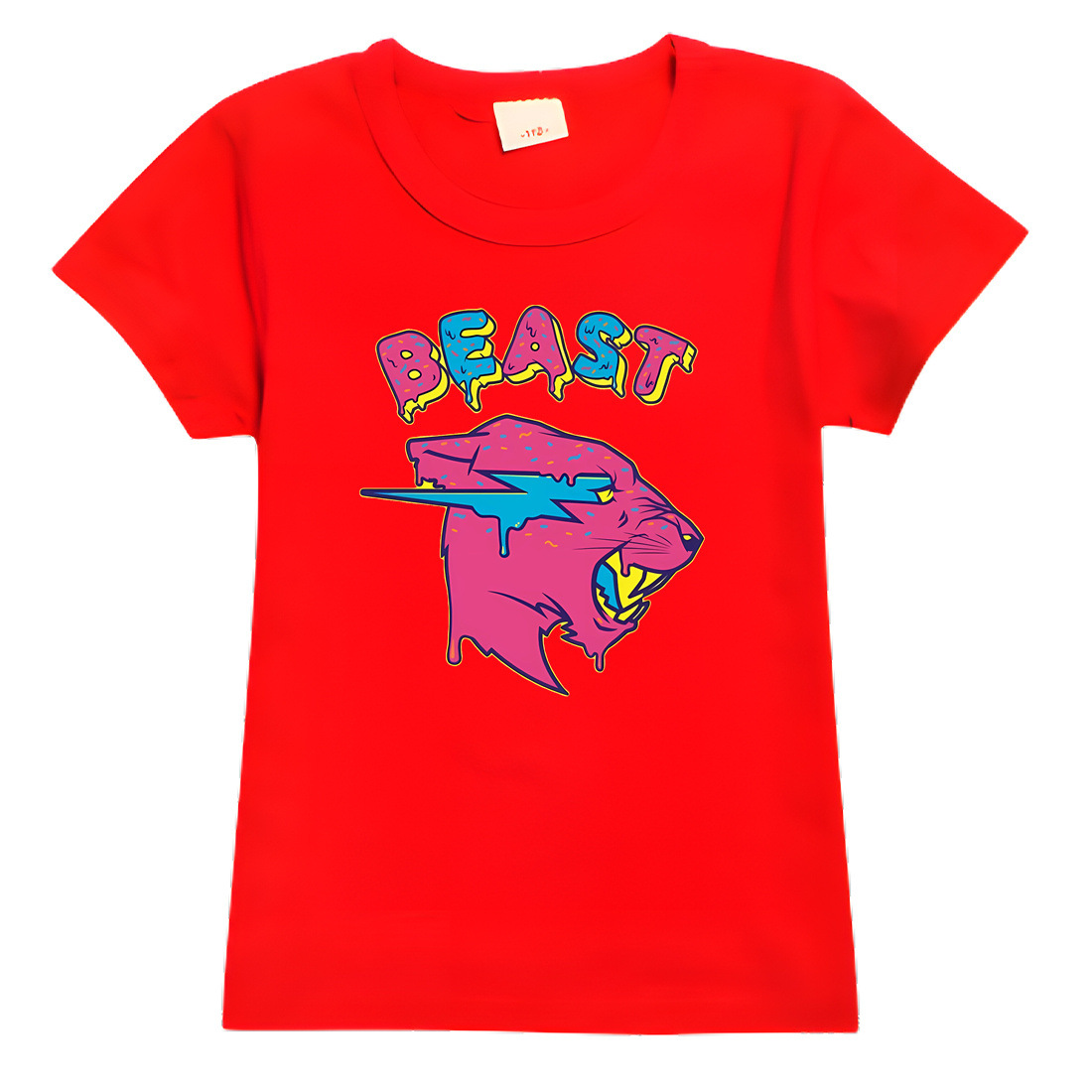 mr beast tees for boys summer 跨境男女宝宝夏装上衣T恤 062-阿里巴巴