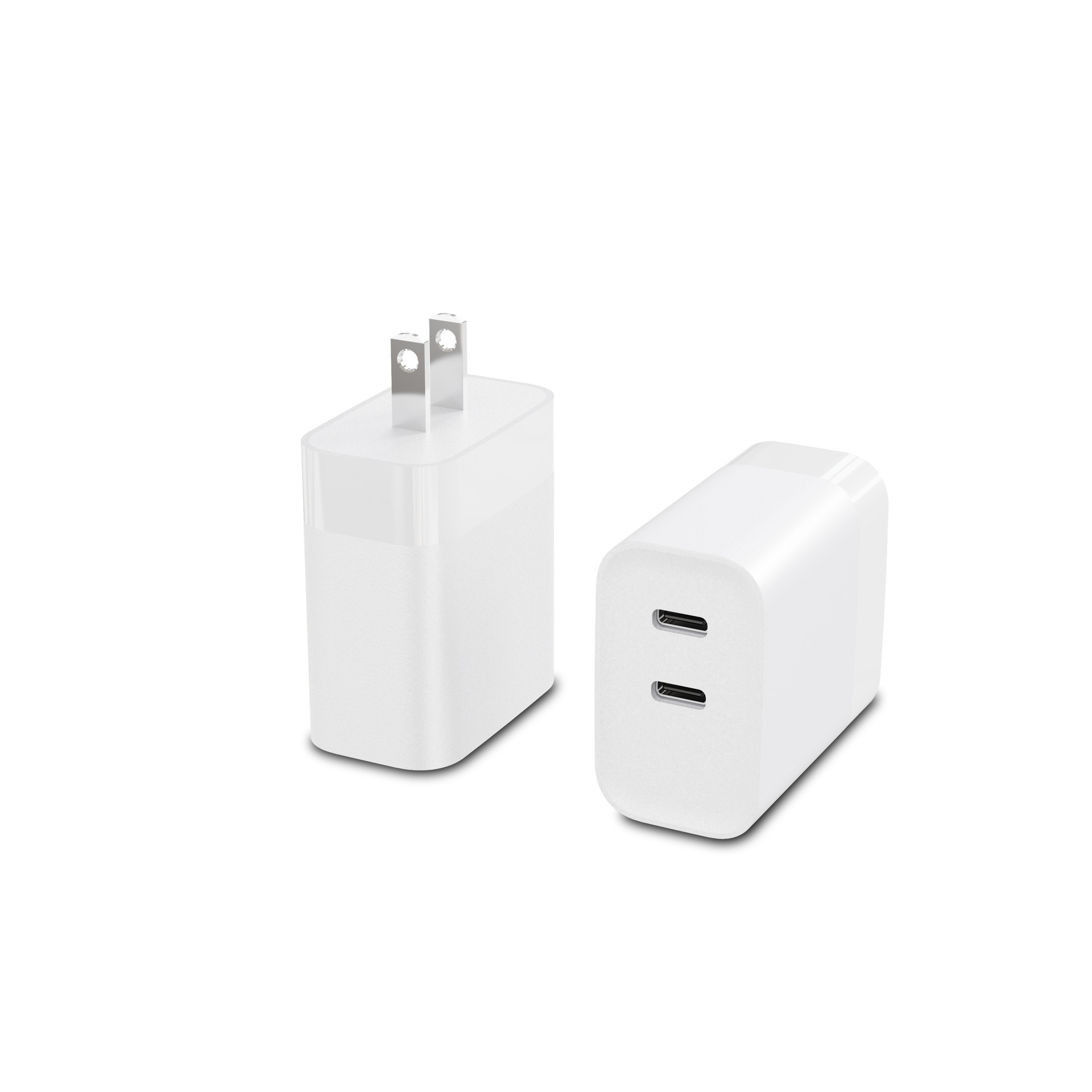 爆款35W双PD快充type-c手机充电器 适用苹果35W双C快充PD充电头-阿里巴巴