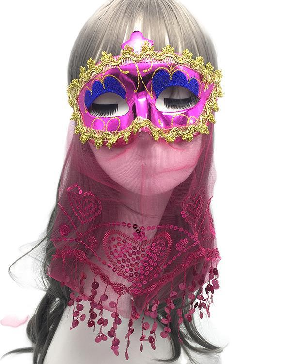 Halloween mask belly dance masquerade party adult children convention ...