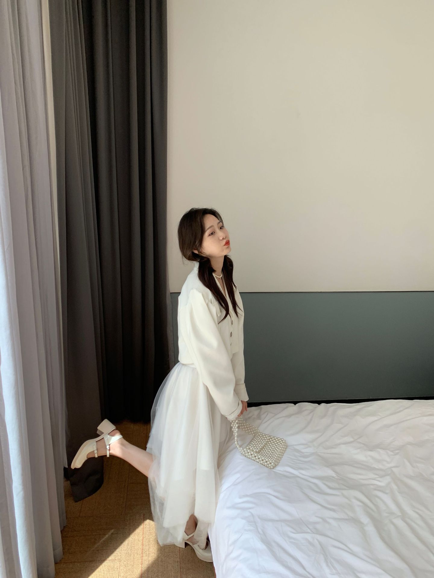 Chiko Amilia Round Toe Block Heels Pumps