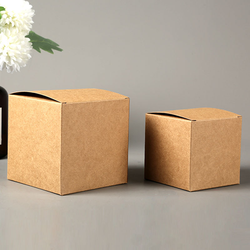 牛皮纸折叠牛皮纸盒 方形食品蛋糕盒 创意礼品包装盒可印刷Logo-阿里巴巴