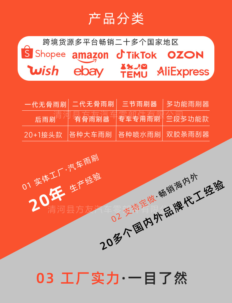 北汽幻速S3/H2/H3/H5/H6三段雨刮器S2/S5/S6/S7有骨胶条后雨刷片-阿里巴巴