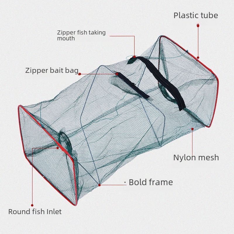 Factory wholesale square shrimp cage yellow eel cage fishing net bag ...