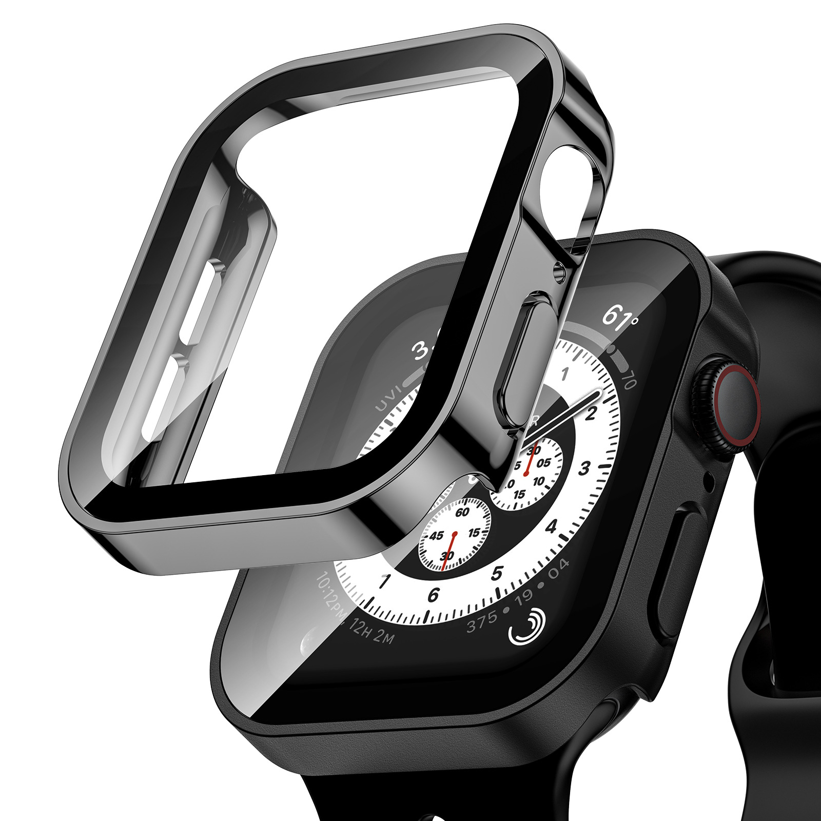 适用苹果手表壳iwatch保护套iwatch8表壳壳膜一体s7保护壳防水壳-阿里巴巴