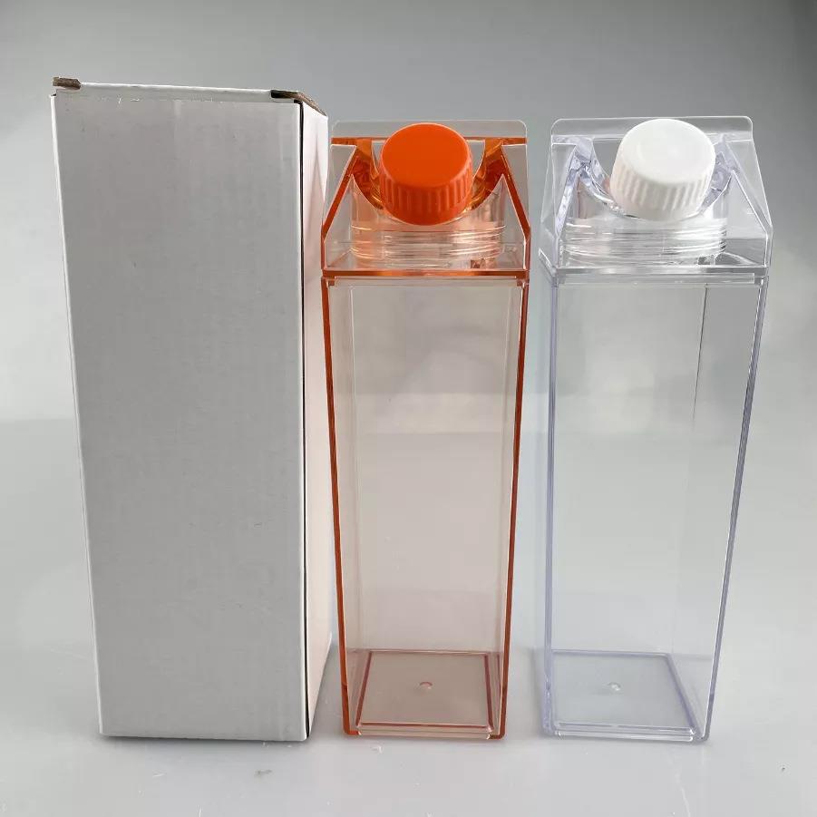 1L牛奶杯透明PS塑料方形水杯跨境亚马逊创意牛奶瓶1000ml塑料杯子-阿里巴巴