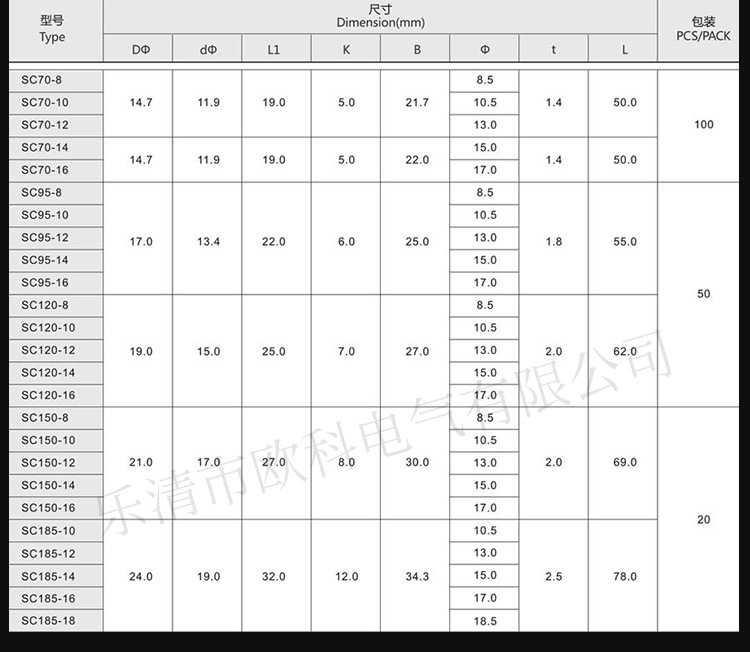 SC10-6 SC10-8 SC10-10铜鼻子 SC10-4 SC10-5窥口铜接线端子线耳-阿里巴巴
