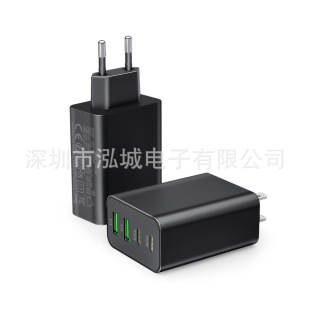 款跨境双PD40W欧美规充电器适用三星苹果系列2C+2A多口快充头-阿里巴巴