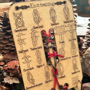 Learn Knot Training Board学习打结训练板户外爱好者礼物新品-阿里巴巴