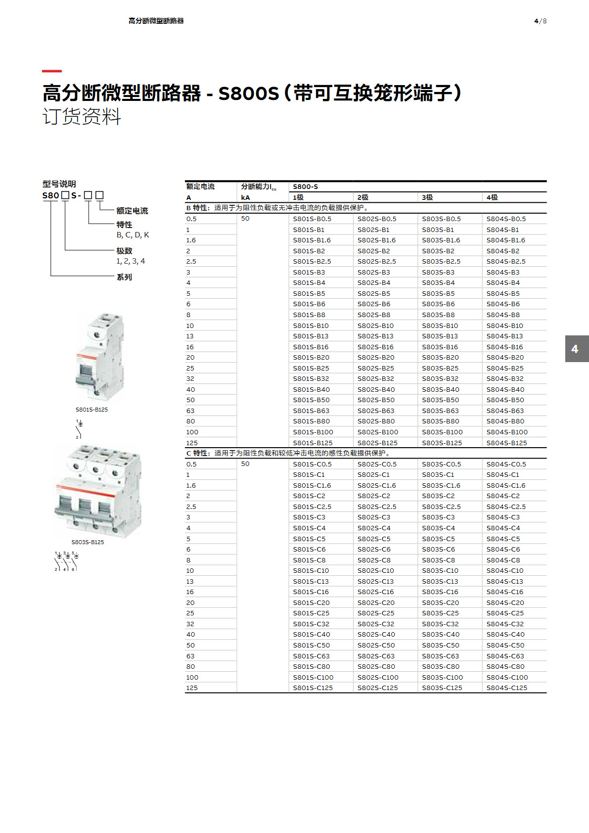 ABB S200M系列直流微型断路器；S202M-C2DC-阿里巴巴