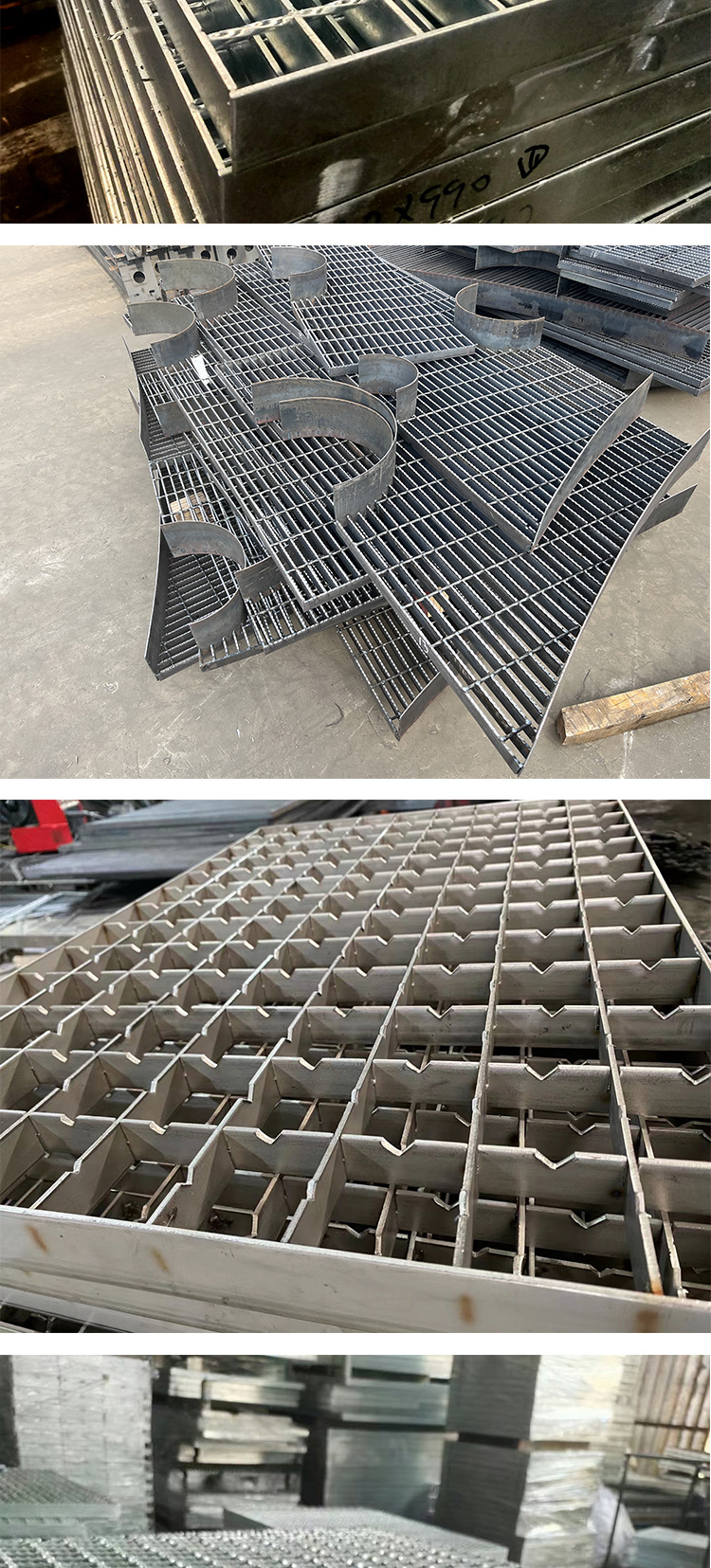G303/30/100热镀锌格栅板锅炉电站踏步板齿形平台钢格栅圆形防滑-阿里巴巴