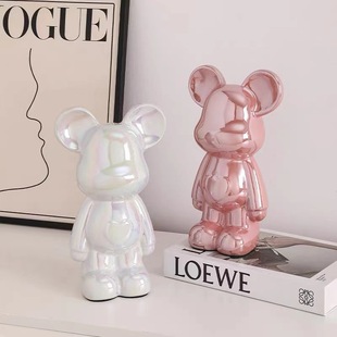 陶瓷网红摆件客厅玄关花瓶平安喜乐插花桌面装饰创意中式无孔家居-阿里巴巴