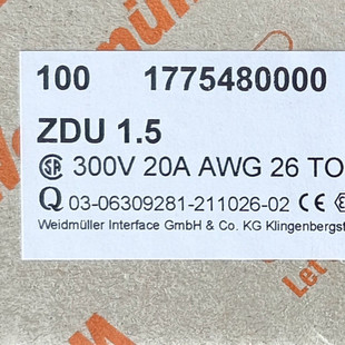 魏德米勒ZDU1.5端子ZDU 1.5端子-阿里巴巴