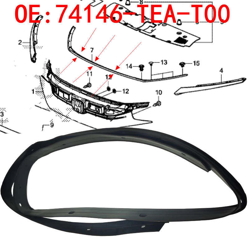 74146-TEA-T0074146-TBA-A01思域机盖密封胶十代思域引擎盖胶汽车-阿里巴巴