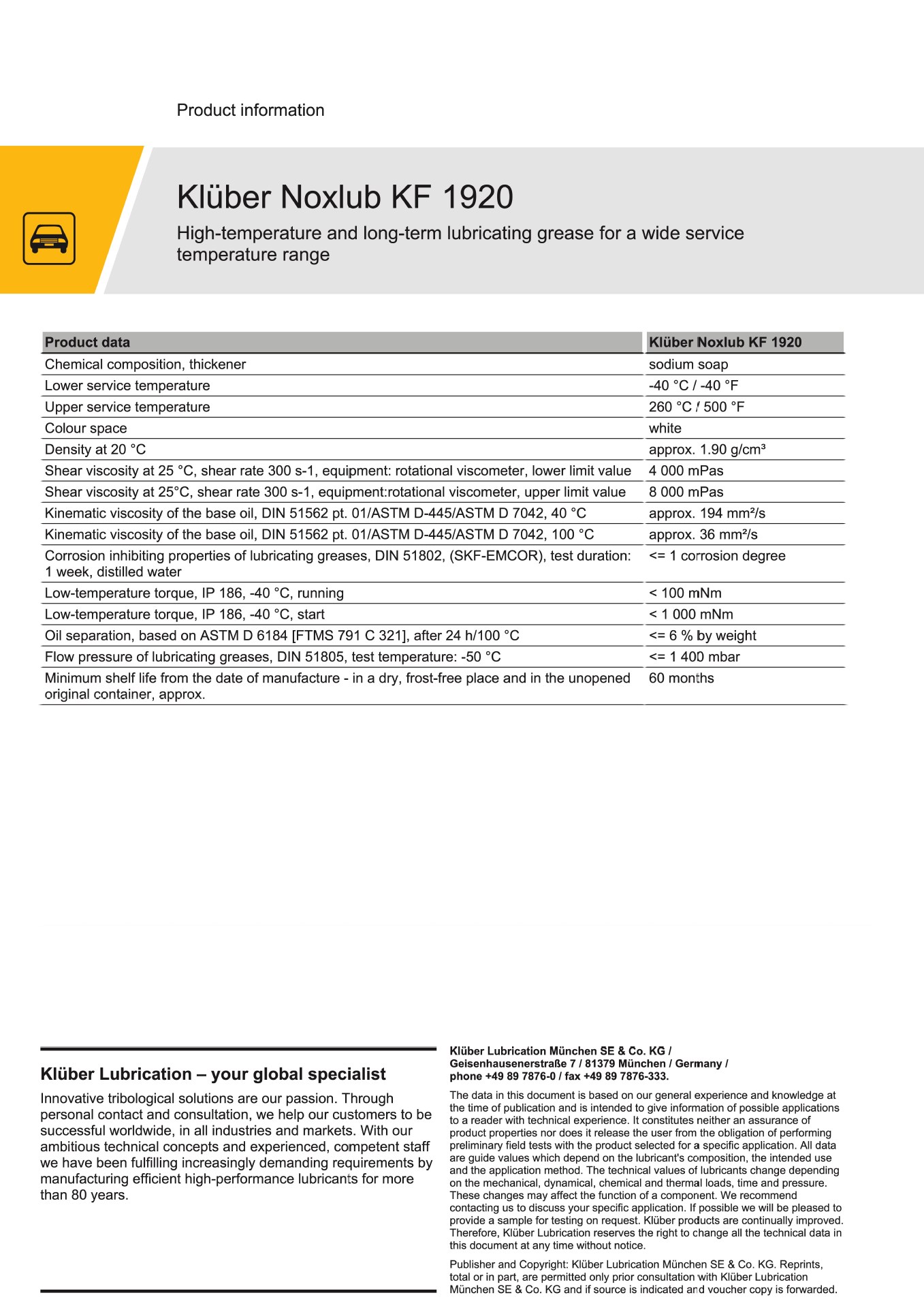 克鲁勃/克虏伯 Kluber Noxlub KF 0921 1920 全氟聚醚高温润滑脂-阿里巴巴