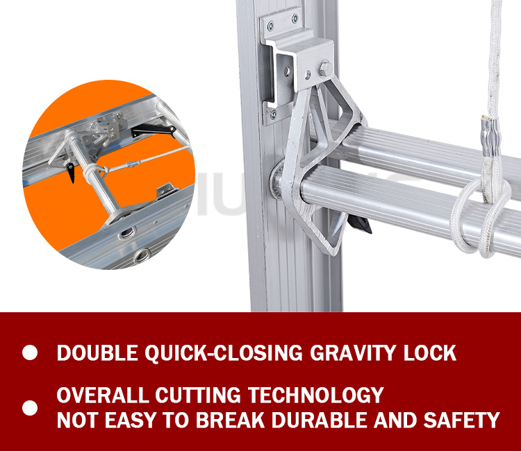 Aluminum ladder extension ladder extendable ladder 7.2m-12m-阿里巴巴