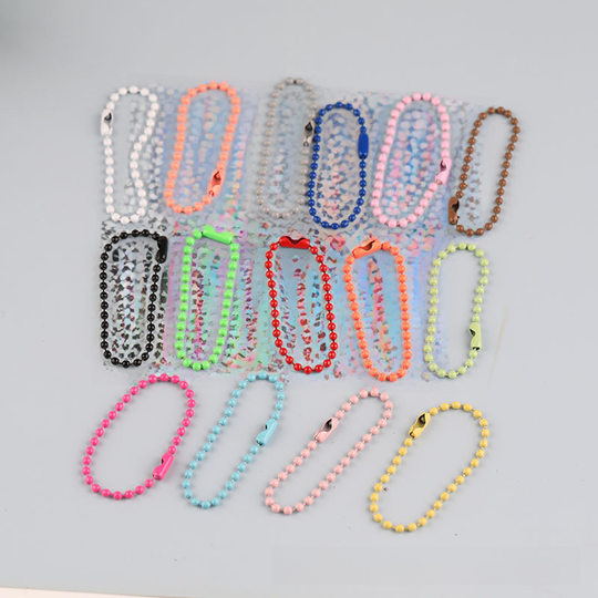 DIY jewelry accessories 2.4 metal ball bead chain ball bead chain paint ...