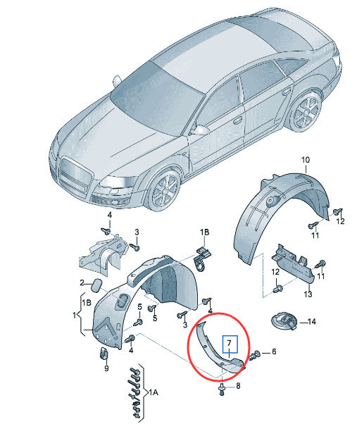 车轮扰流板侧前轮拱扰流板饰板适用于Audi A4 B6 B7 西雅特-阿里巴巴
