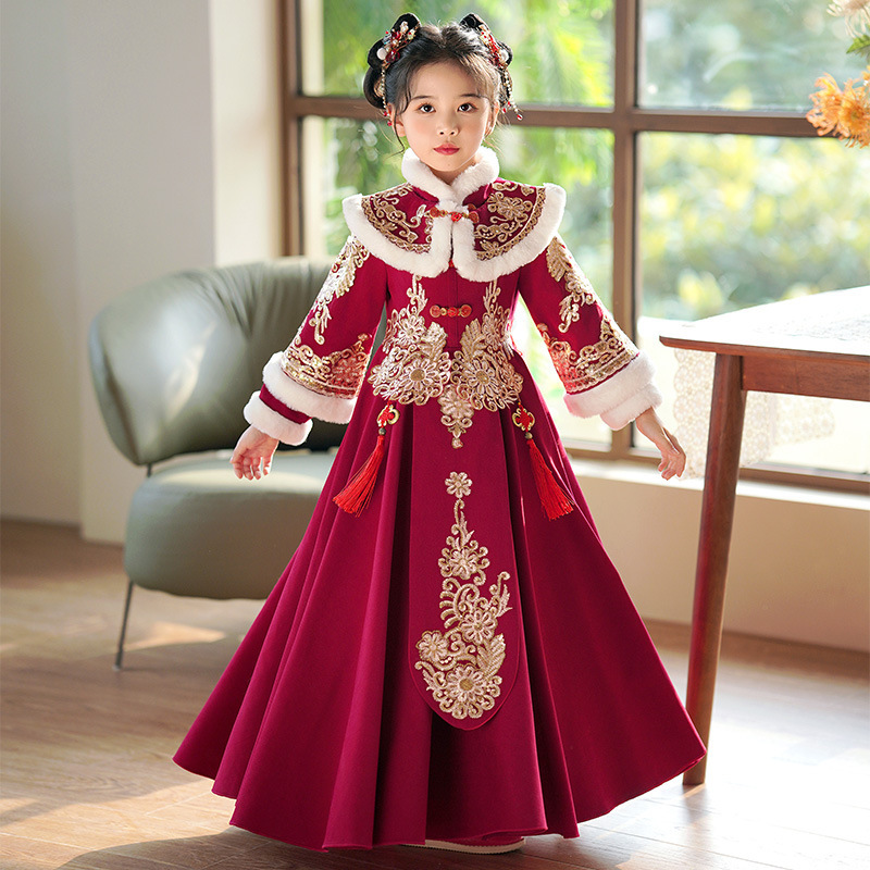 Girls Hanfu chinese princess dress tang suit for kids chinese ancient ...