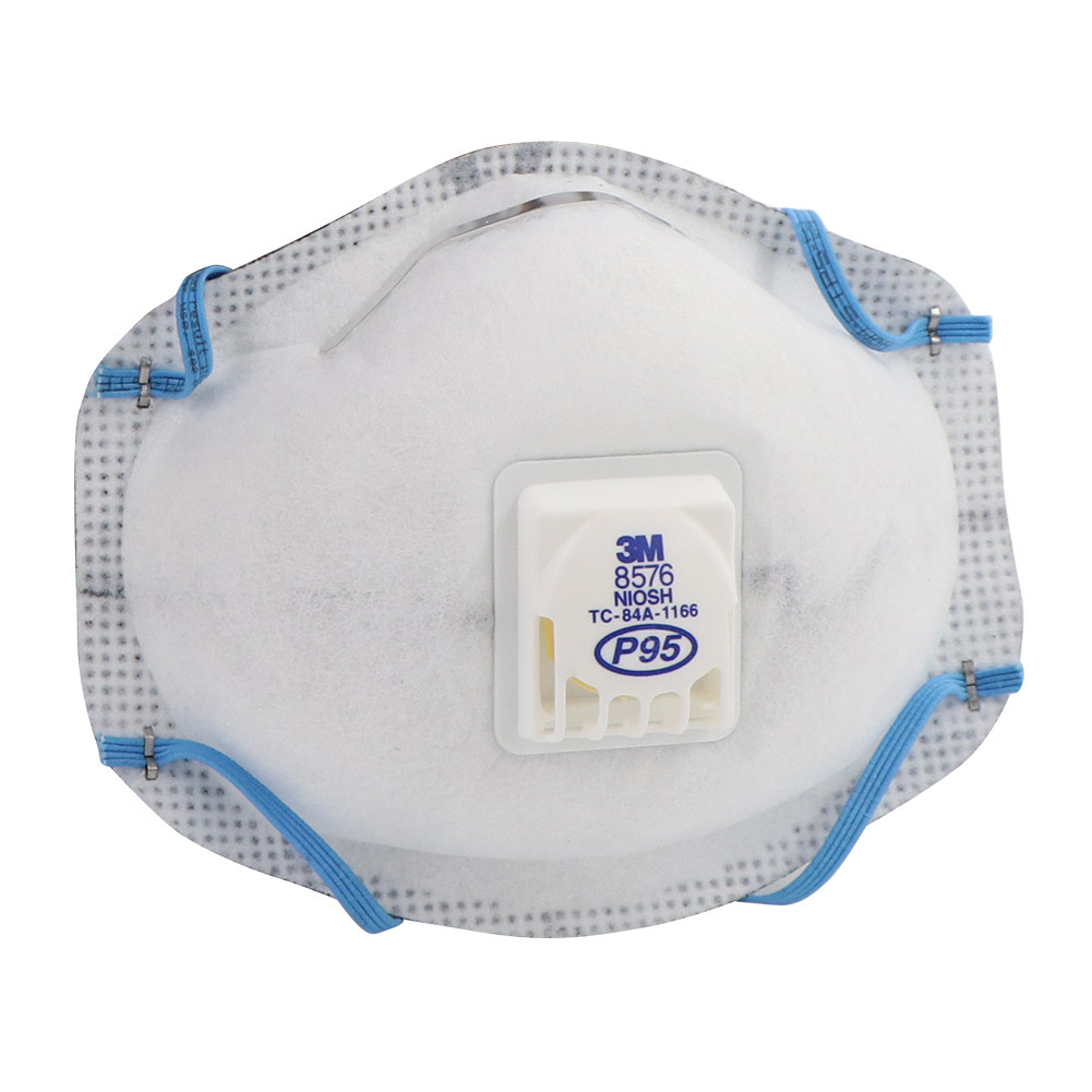 3M8576口罩 P95防尘带呼吸阀头戴式防护面罩防酸性气体防异味口罩-阿里巴巴