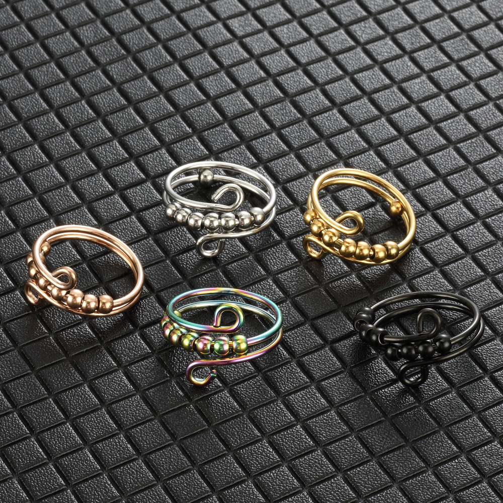 Multi-layer Rotating Bead Decompression Ring - CJdropshipping