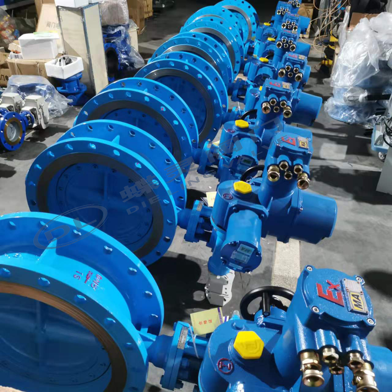 蝶灵供应煤安瓦斯电动蝶阀 D943H-16C DN400瓦斯防爆电动成套蝶阀-阿里巴巴