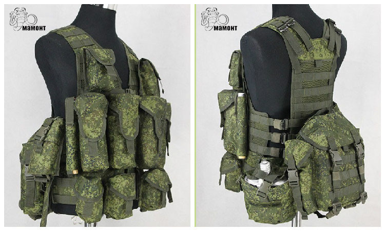 跨境俄罗斯6sh117作战装具 EMR数码迷彩molle包战术背心 绿人背心-阿里巴巴