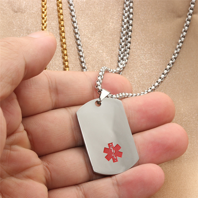 欧美钛钢急救标志吊坠个性朋克复古潮男不锈钢医疗标志项坠280651-阿里巴巴