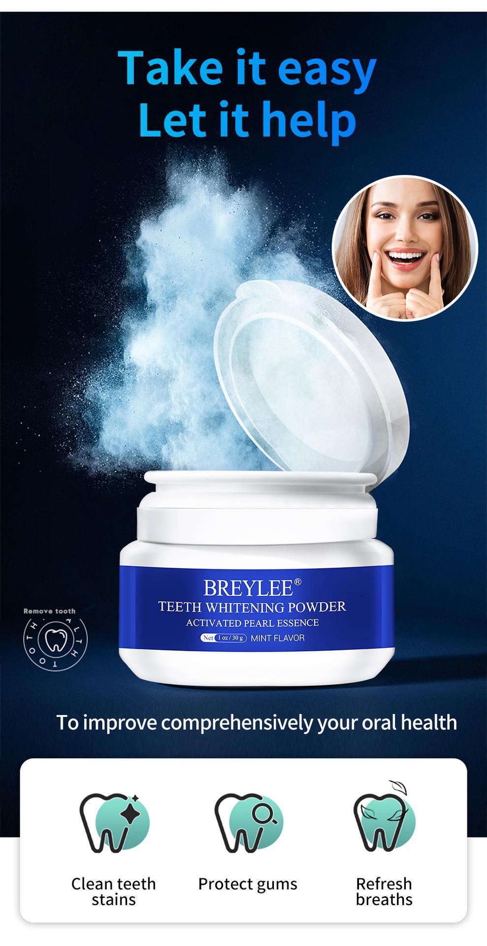 BREYLEE TEETH WHITENNG POWDER珍珠牙粉30g BY319B0-阿里巴巴