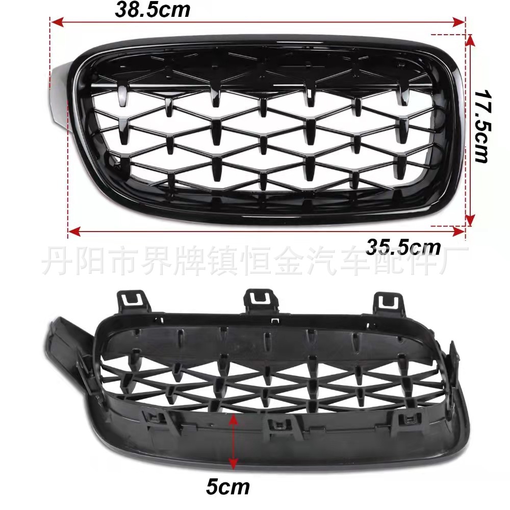 适用于宝马3系Series F30 F31 F35 满天星中网进气亮黑双线格栅-阿里巴巴