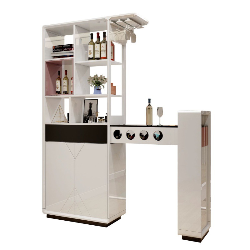 JK Retractable Bar Table Home Wine Cabinet Modern Simple Bar Partition ...