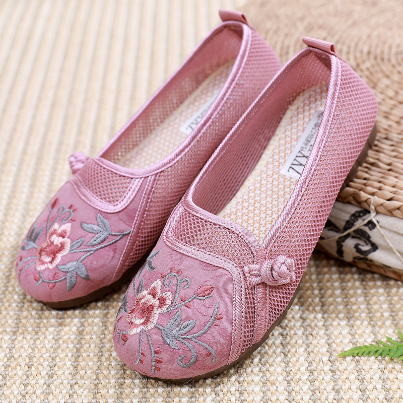 Summer Chinese hanfu shoes flat ancientry qipao cheongsam tang suit ...