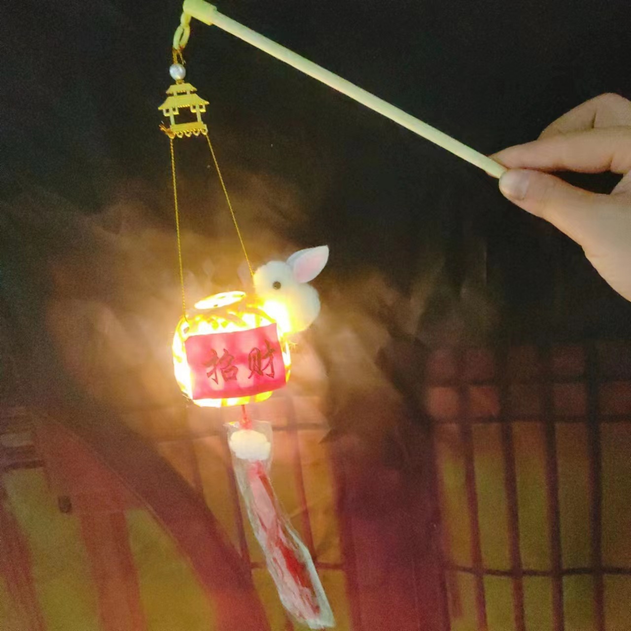 中秋节灯笼古风迷你灯笼手提发光花灯儿童手工编织diy竹编小灯笼-阿里巴巴