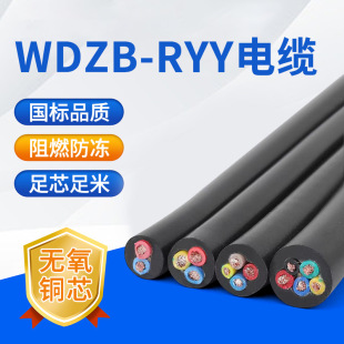 WDZB-RYY护套电源线CJPJR/SC低烟无卤阻燃电线无氧纯铜多芯国标厂-阿里巴巴