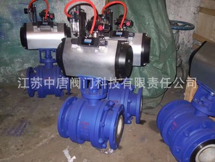 Q641TC-16C气动陶瓷耐磨球阀 内衬陶瓷球阀 耐磨气动防爆球阀-阿里巴巴