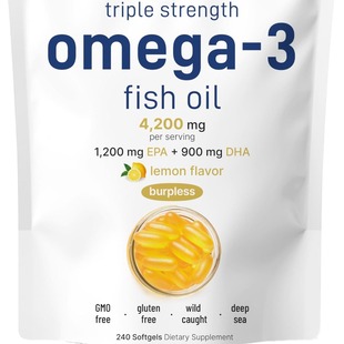 TK爆款定制跨境热销Triple Strength Omega 3 Fish Oil欧米伽鱼油-阿里巴巴