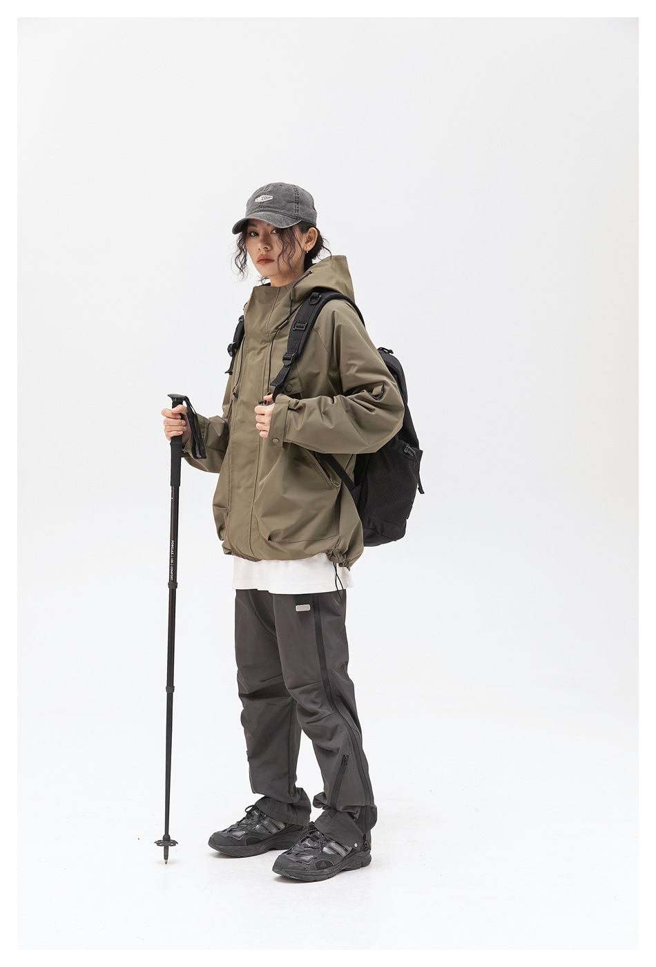 ADAM FREAK美式国潮牌机能风冲锋衣山系户外连帽夹克外套男女C39-阿里巴巴