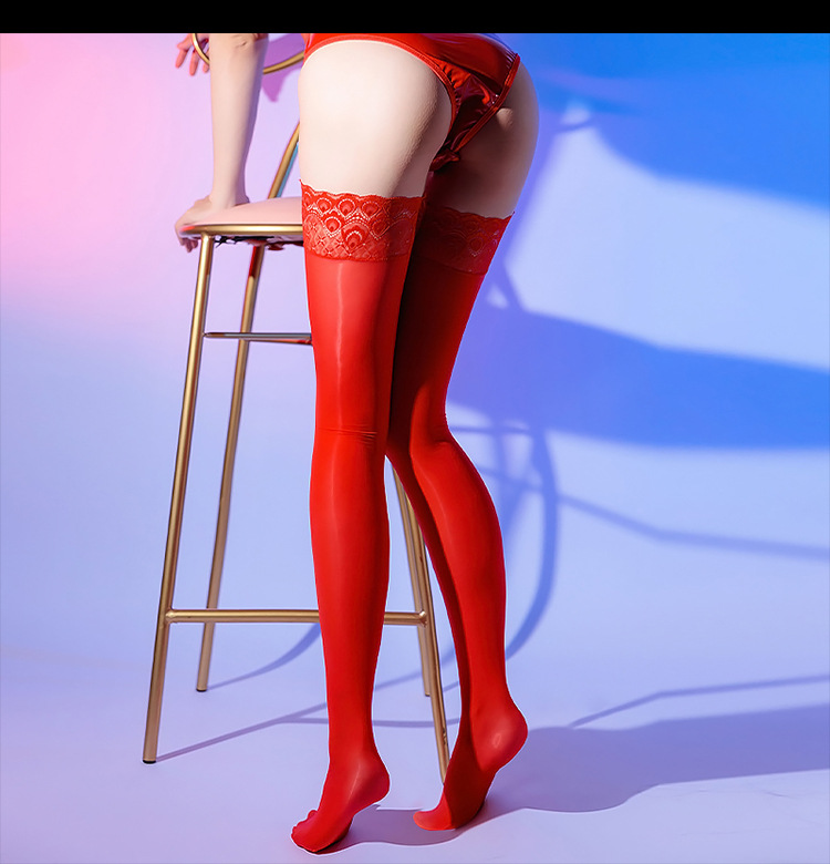 8D油亮蕾丝神裤长筒丝袜912针丝滑油光超薄女性感黑丝情趣高筒袜-阿里巴巴