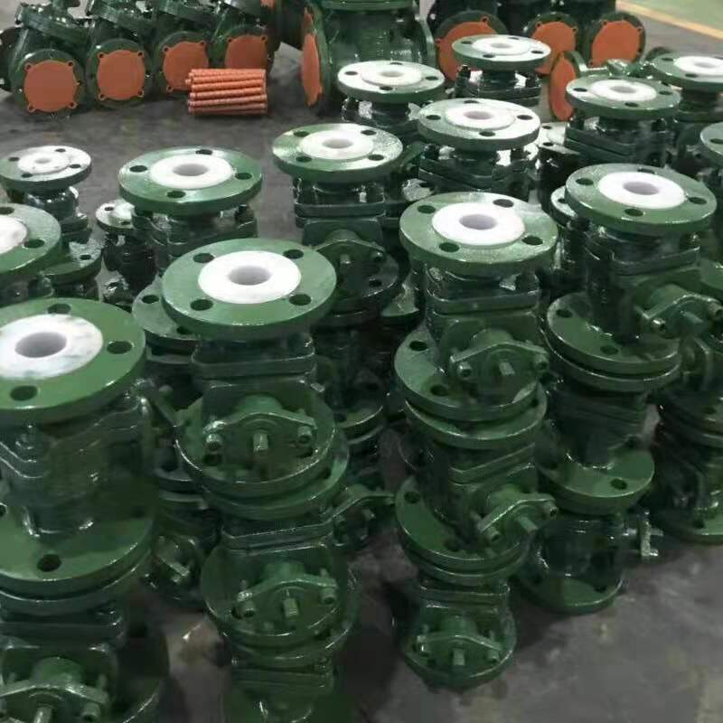 Q41F46-16C/P铸钢衬氟球阀不锈钢耐酸碱腐蚀法兰全衬四氟化工阀门-阿里巴巴