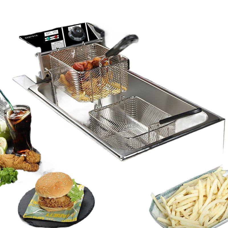 New Electric Fryer Commercial Large Capacity Thickened Stainless Steel ...