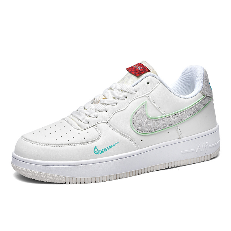 Air Force One Men's Shoes AF1 Dragon Year Limited Rice White and Green ...